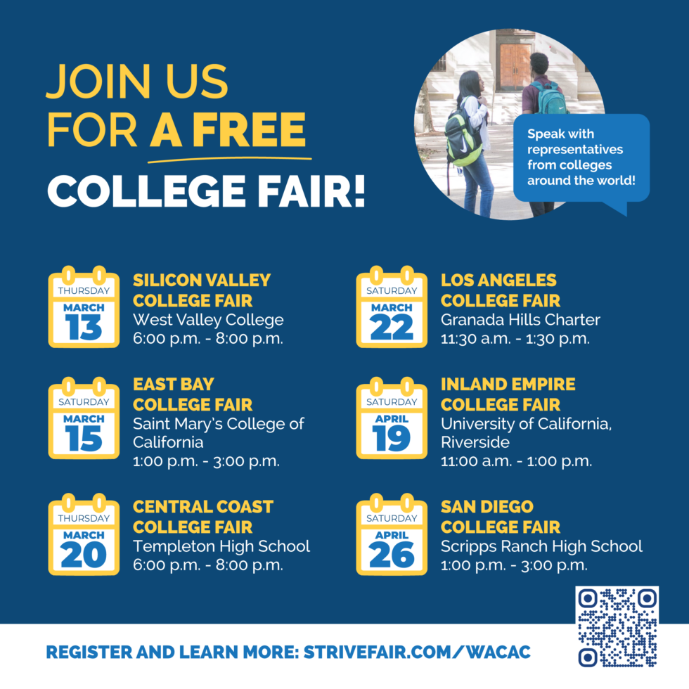 College Fairs | Western Association for College Admission Counseling